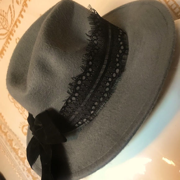 Accessories | Retro Fedora Hat Grey Os Adjustable Upcycled | Poshmark